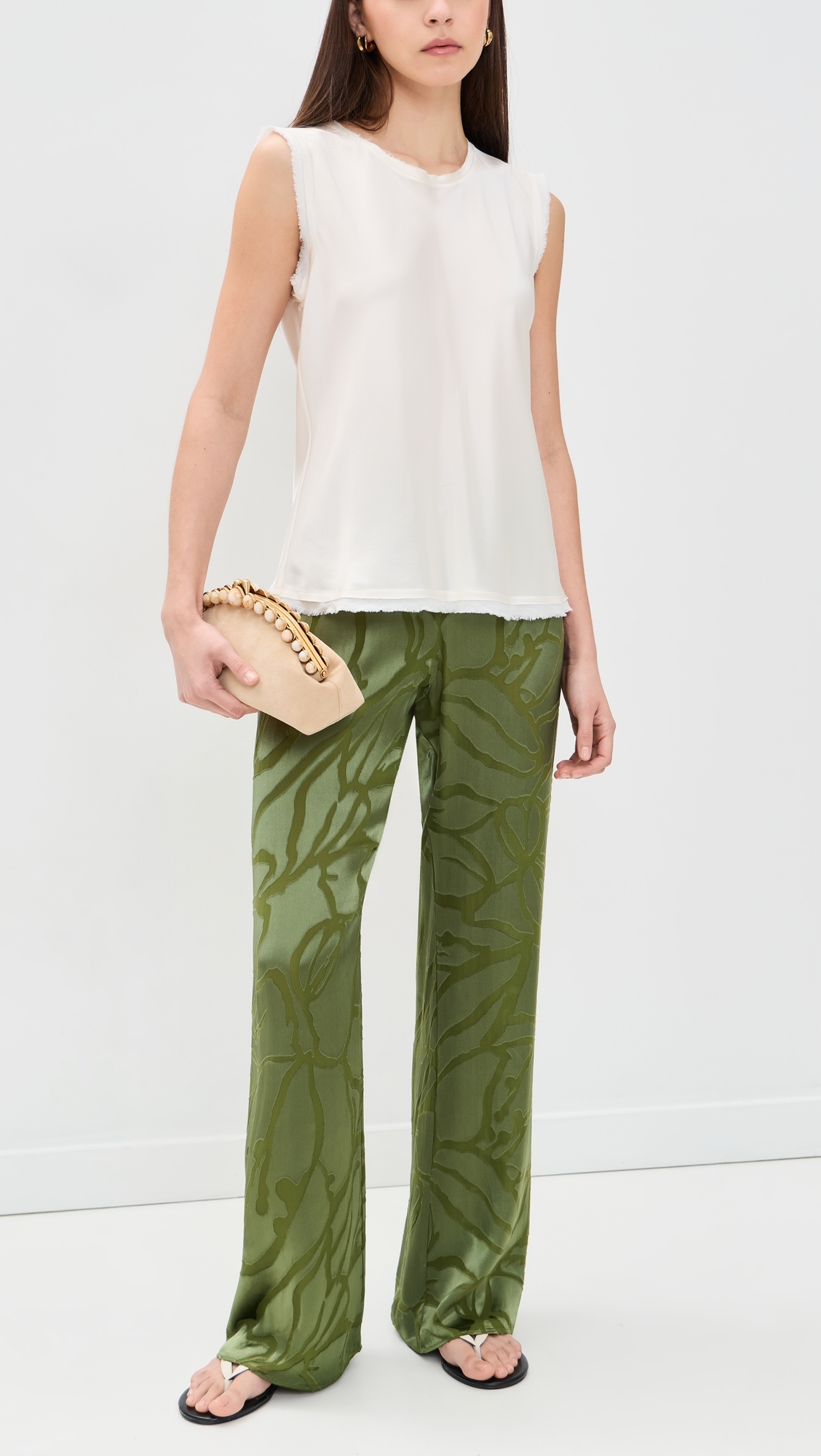 CULT GAIA Cult Gaia Sara Floral Print Silk Pants